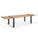 Danzz Extendable Solid Wood Top Metal Base Dining Table | Wayfair.co.uk